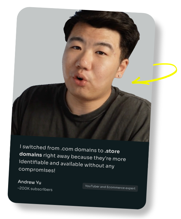 Sell more on a .store domain